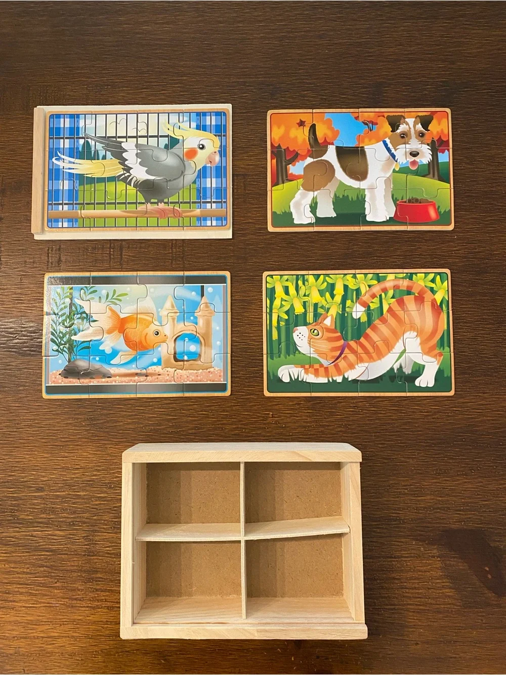 Melissa & Doug | Toys | Melissa Doug Bundle Of Four 4 In Wooden Jigsaw ...